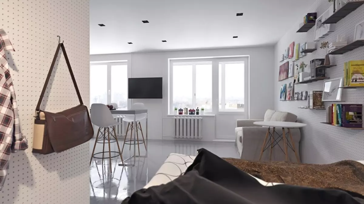 Apartamento pequeño pero muy acogedor, con un área de solo 30 metros cuadrados. 21097_2