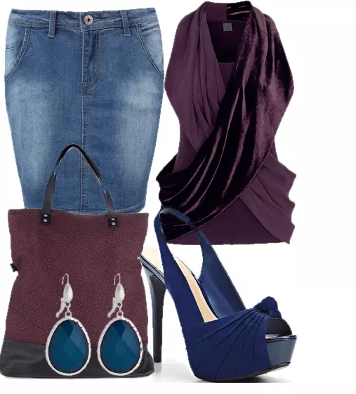 Stylish image with a denim skirt: 20 fashion councils 21496_15