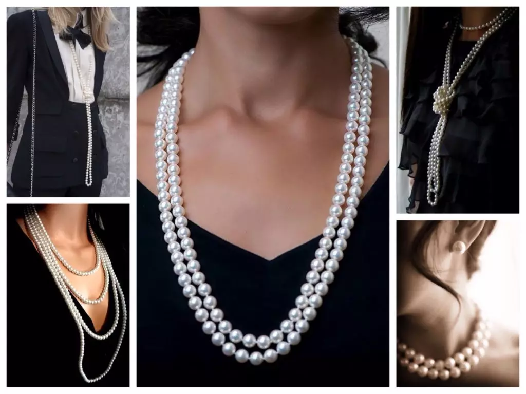 Pearls Nasıl ve Ne Giymeli - Seçenekler ve Görüntülerde Beslenme 21550_23