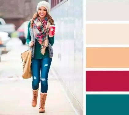 1 colors हड्डी र स्कार्फका लागि रंगहरूको संयोजन 22365_8