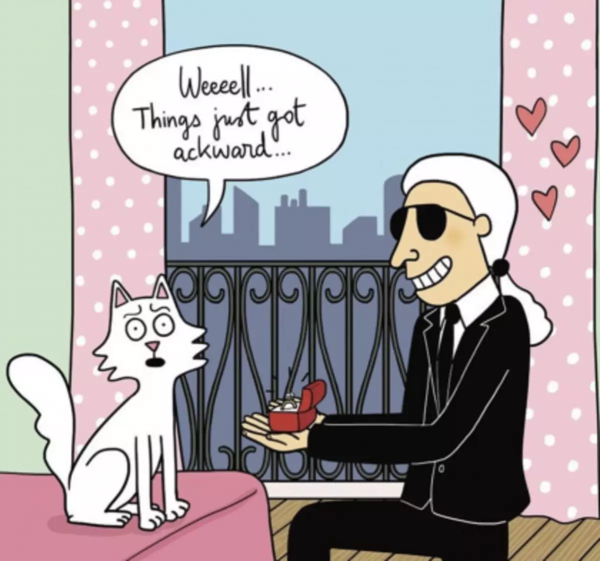 Hur bor Karl Lagerfeld Cat, som han lämnade 200 miljoner dollar 3102_4